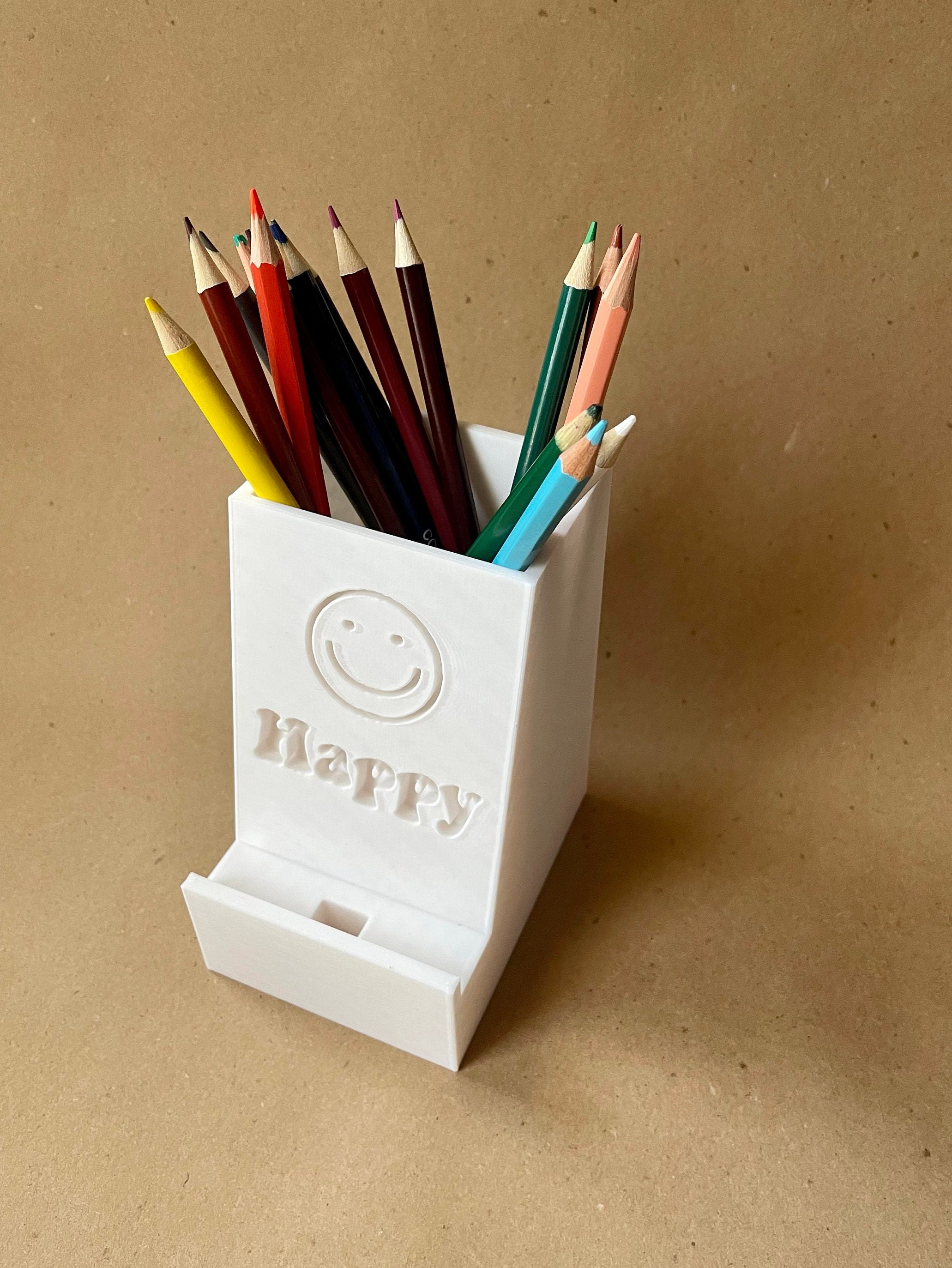 Modern Phone Stand 3d Printed Happy Face Smiley Face - Etsy