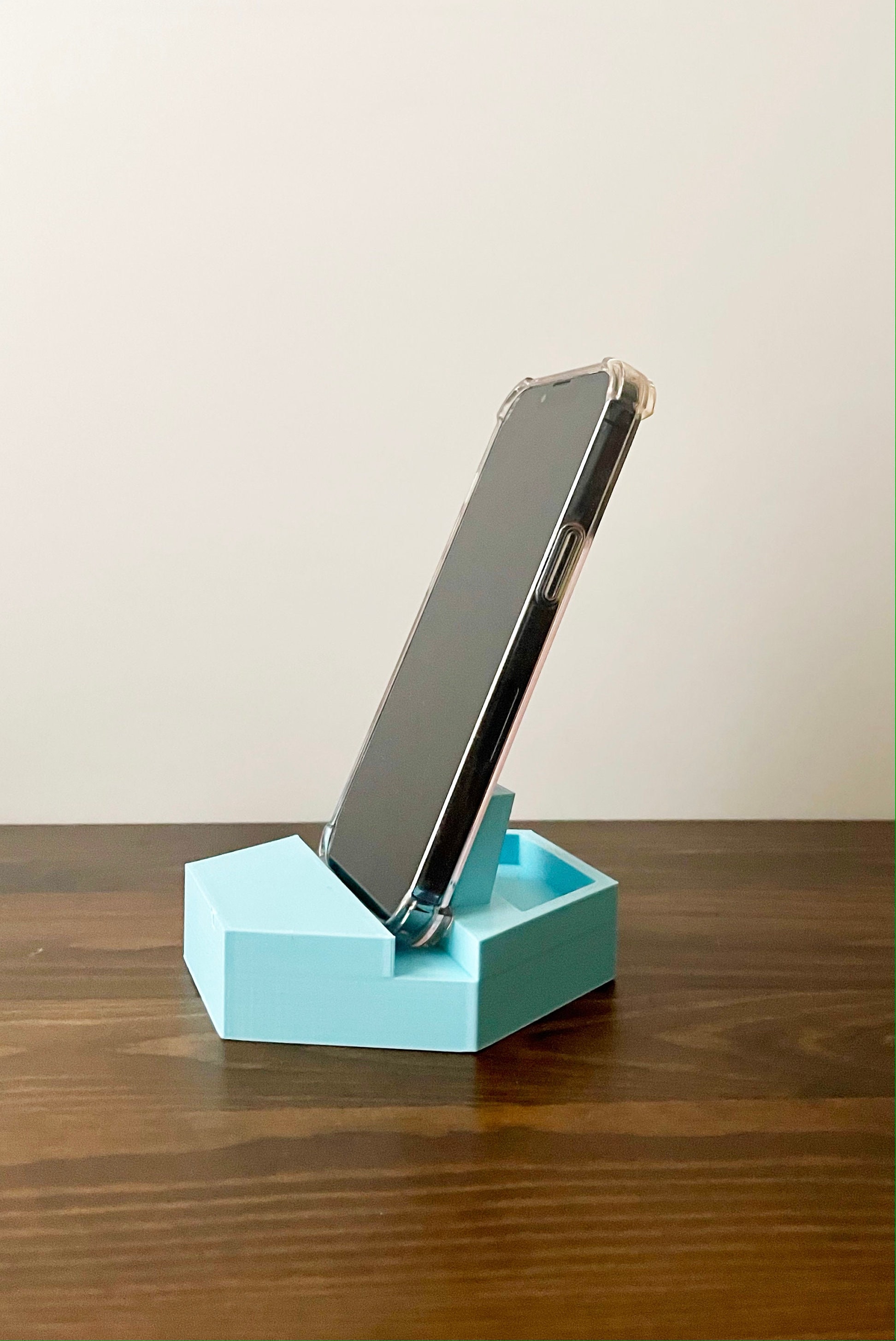 Hex Modern Phone Stand 3d Print File STL File Phone Holder Desk ...