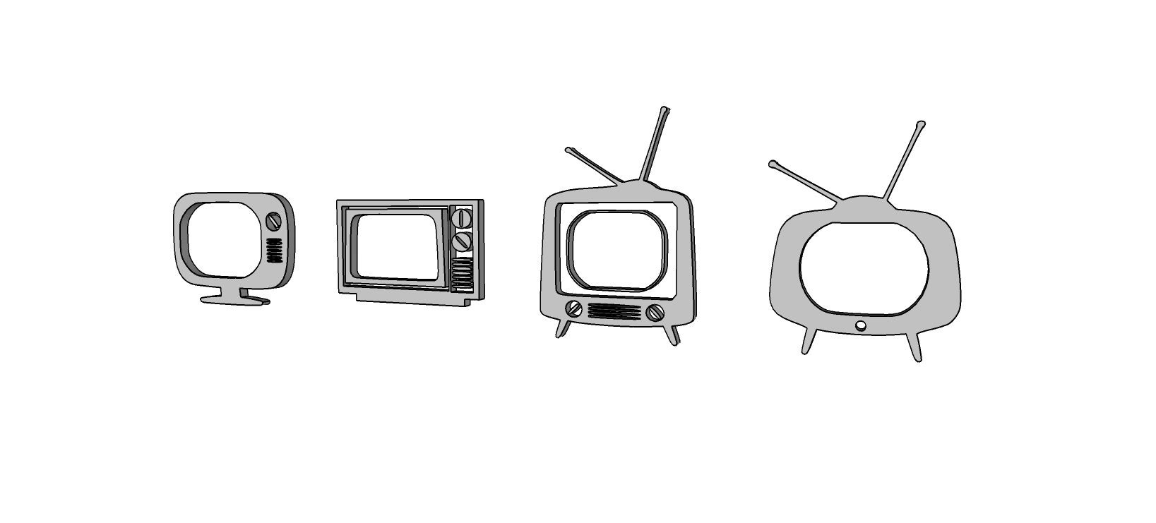 Retro TV Vintage Nostalgia 3D Print File STL File - Etsy