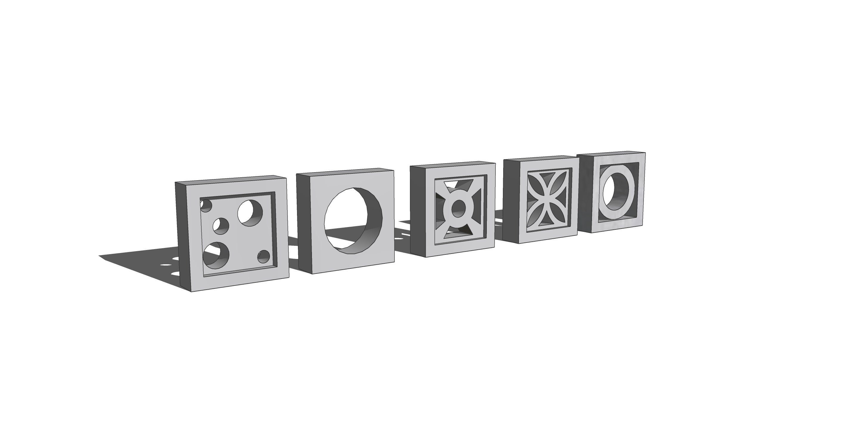 Miniature Breeze Blocks | Architectural Elements | 1950's Blocks | Mid ...