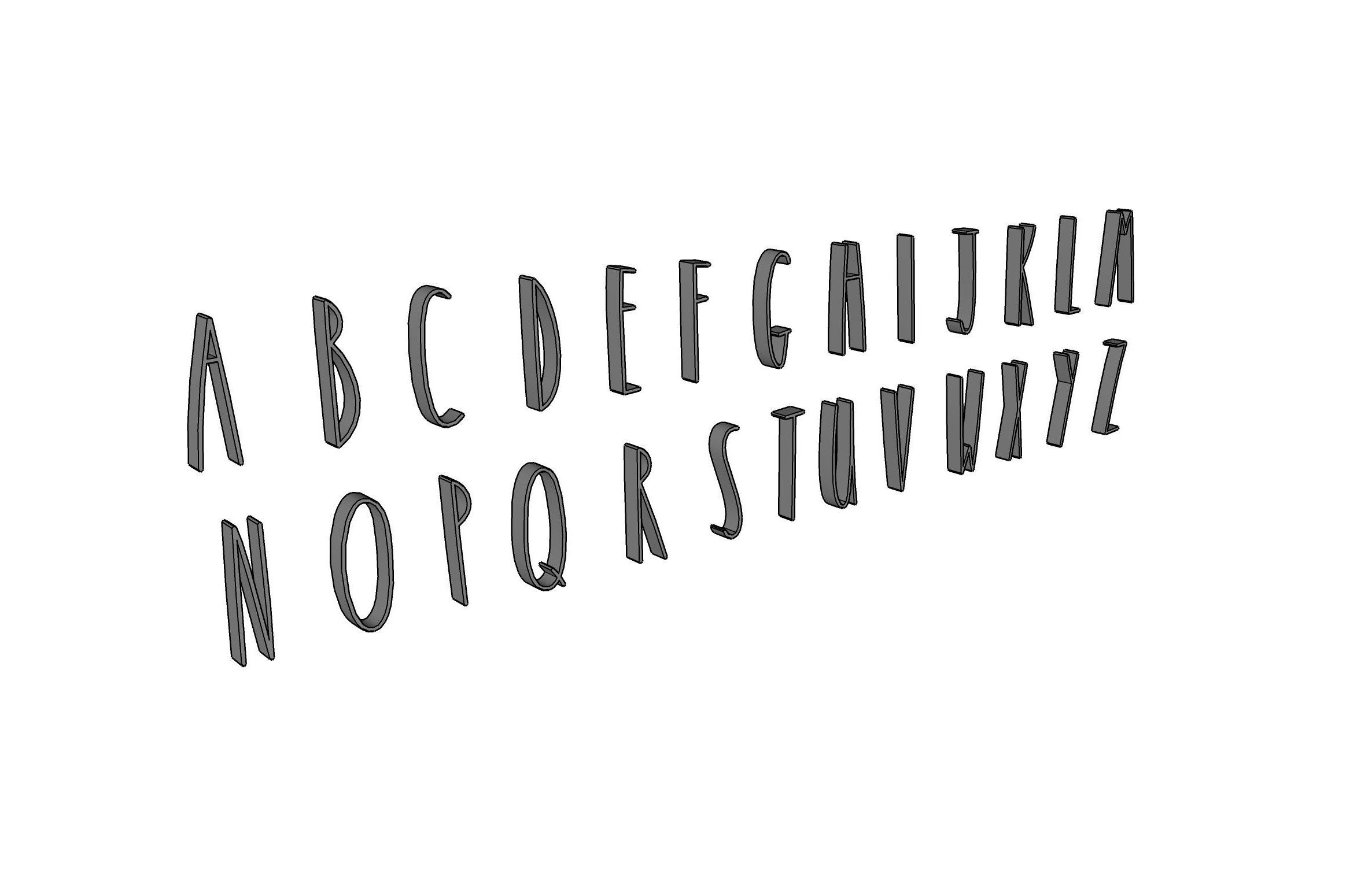 Rae Dunn Alphabet | 3D Print File | STL File Letter Pack | Rae Dunn 3D ...