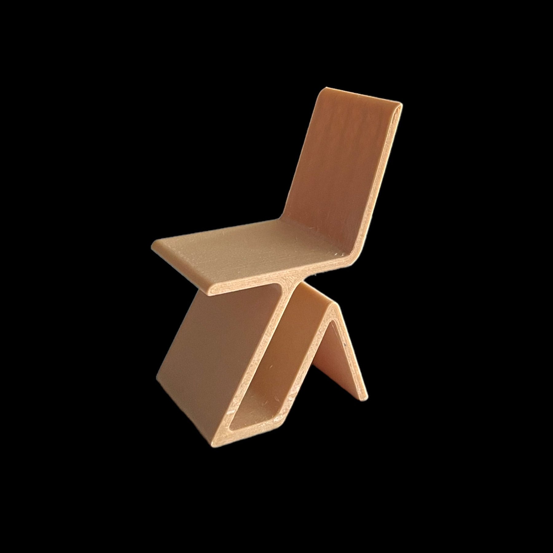 Modern Side Chair 3D Print File STL File Contemporary Design Miniature ...