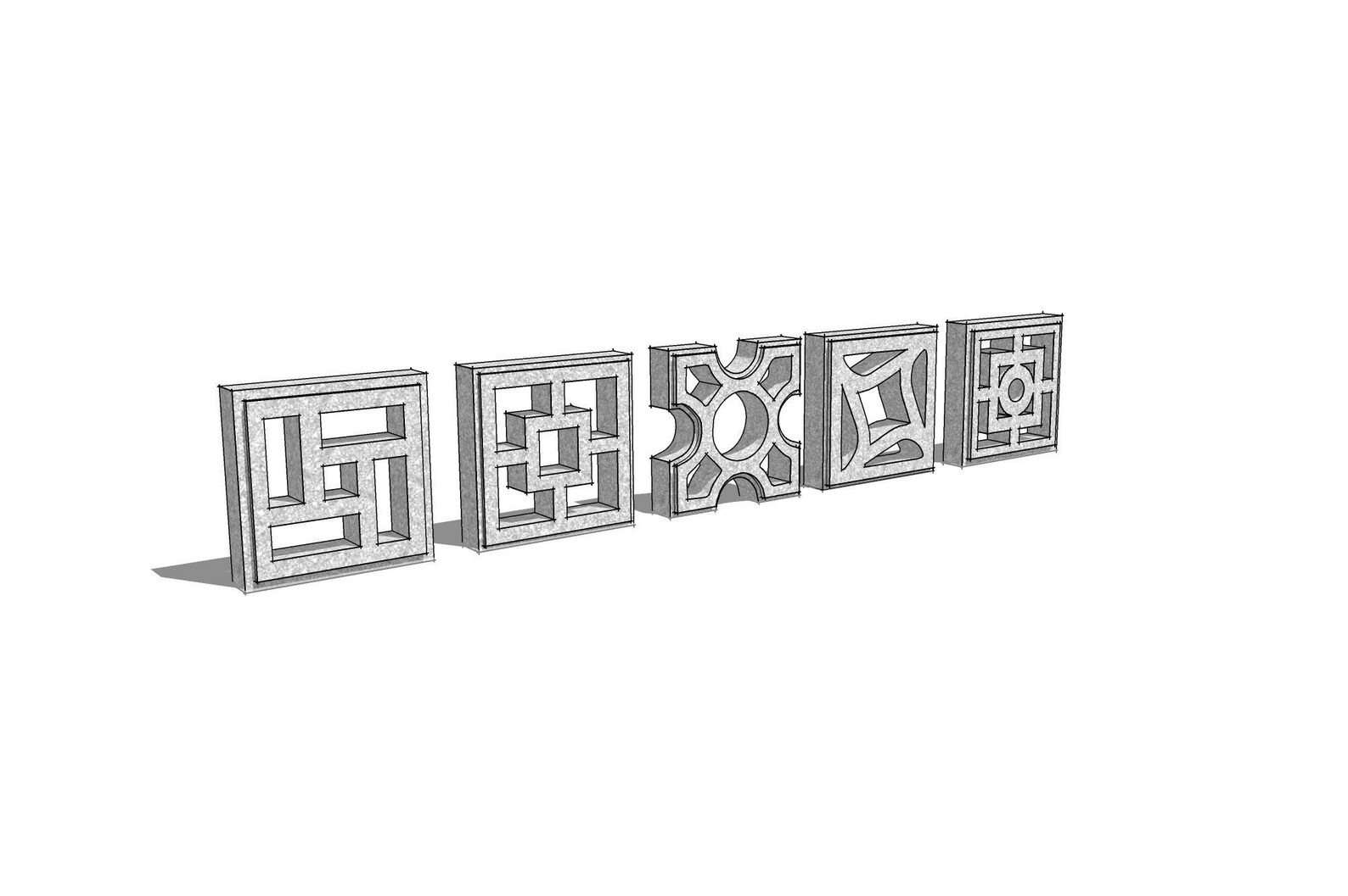 Breeze Blocks | Architectural Elements | 1950's Blocks | Mid- Century ...