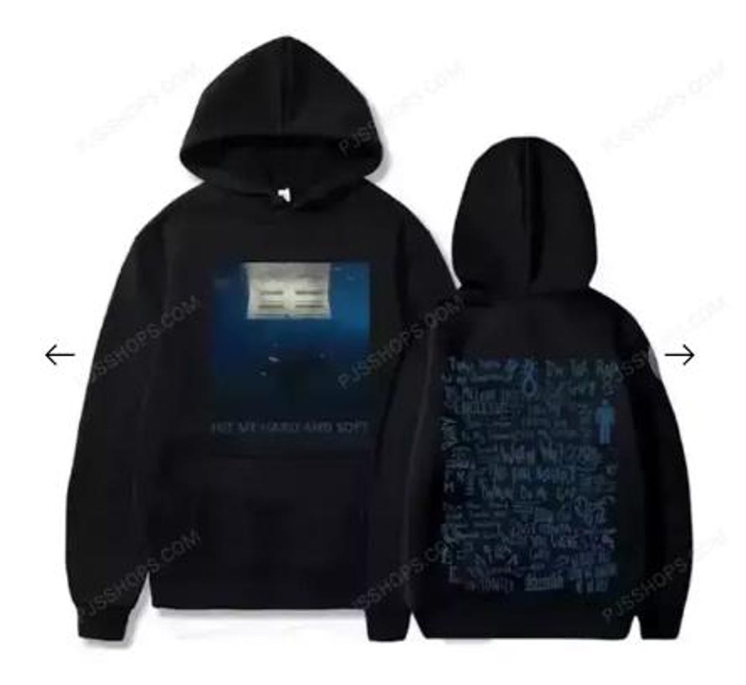 Billie Eilish Hit Me Hard and Soft Tour Hoodie, Cozy Music Album Merch ...