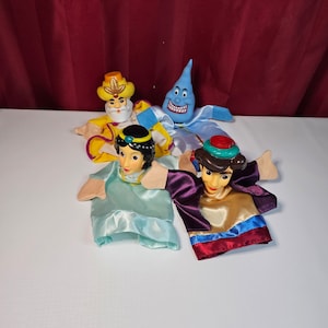 Vintage Disney Aladdin Hand Puppets - Etsy