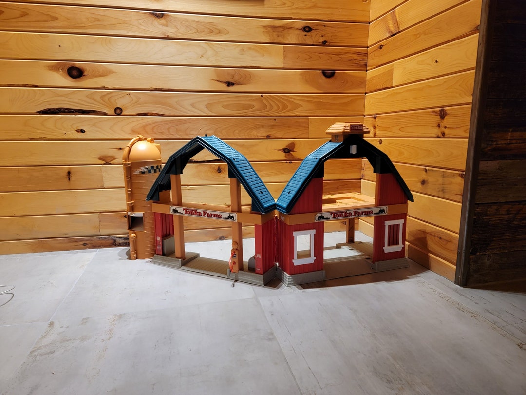 Tonka Farms Vintage Barn Silo Large Plastic Play Set 1995 - Etsy