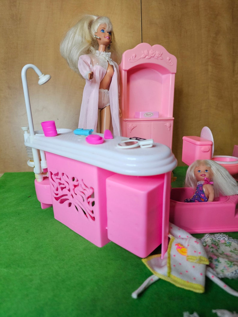 Barbie Vintage Bathroom Pink Set - Etsy