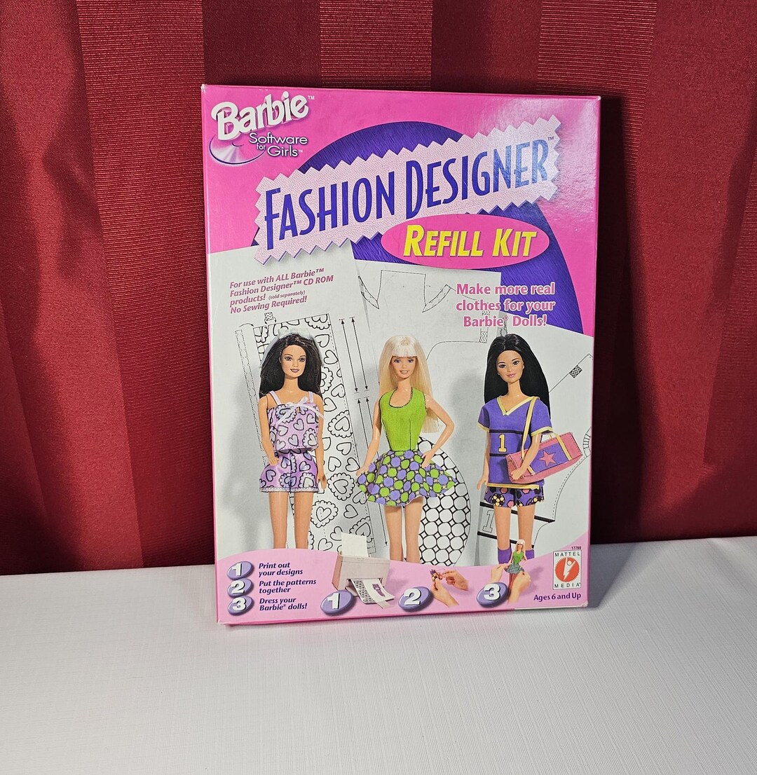 Fashion Designer Refill Kit Barbie Vintage Printer Box Paper Mattel - Etsy