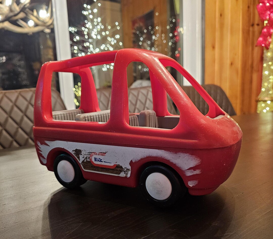 Little Tikes Vintage Dollhouse Red Caravan Family Van Auto - Etsy