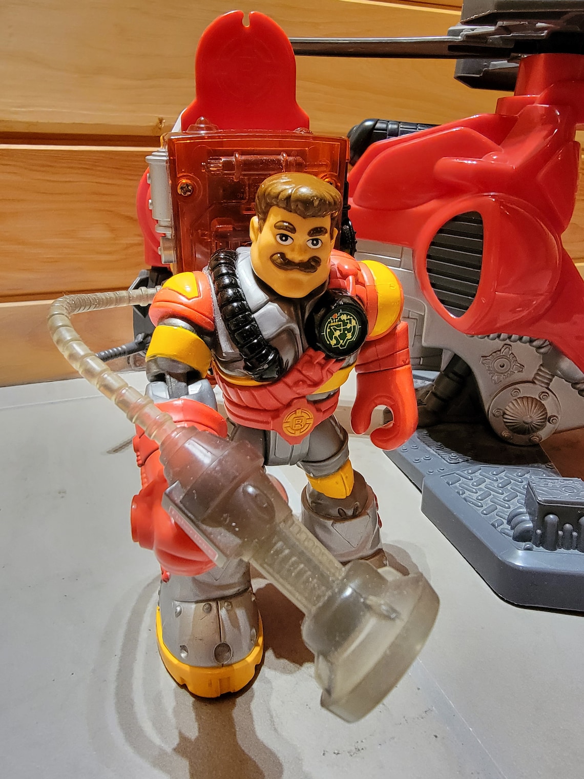 Vintage Fisher Price Rescue Heroes Helicopter Red + Figurine - Etsy