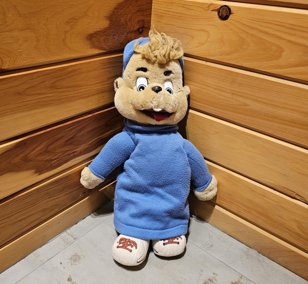 The Chipmunks Simon Vintage Plush - Etsy