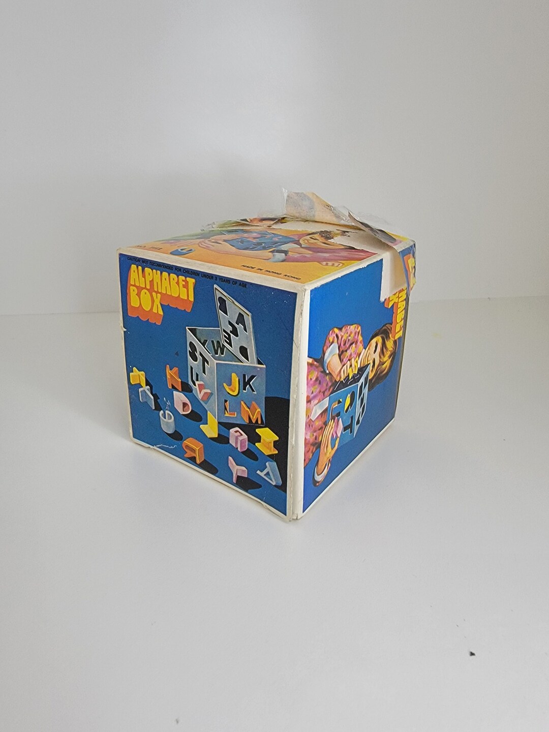 Vintage Alphabet Box Set Cube Plastic Learning Blocks Letters Game - Etsy