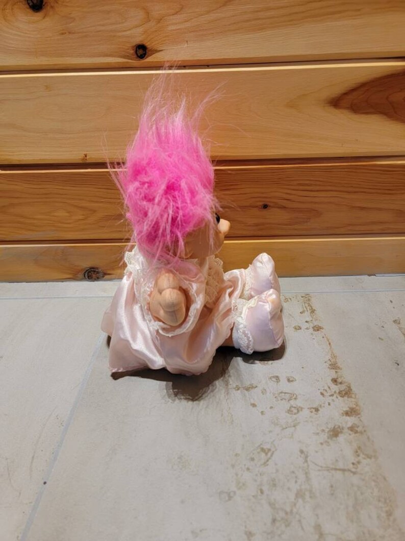 Troll Doll Russ Vintage Bright Pink Hair Pink Dress - Etsy