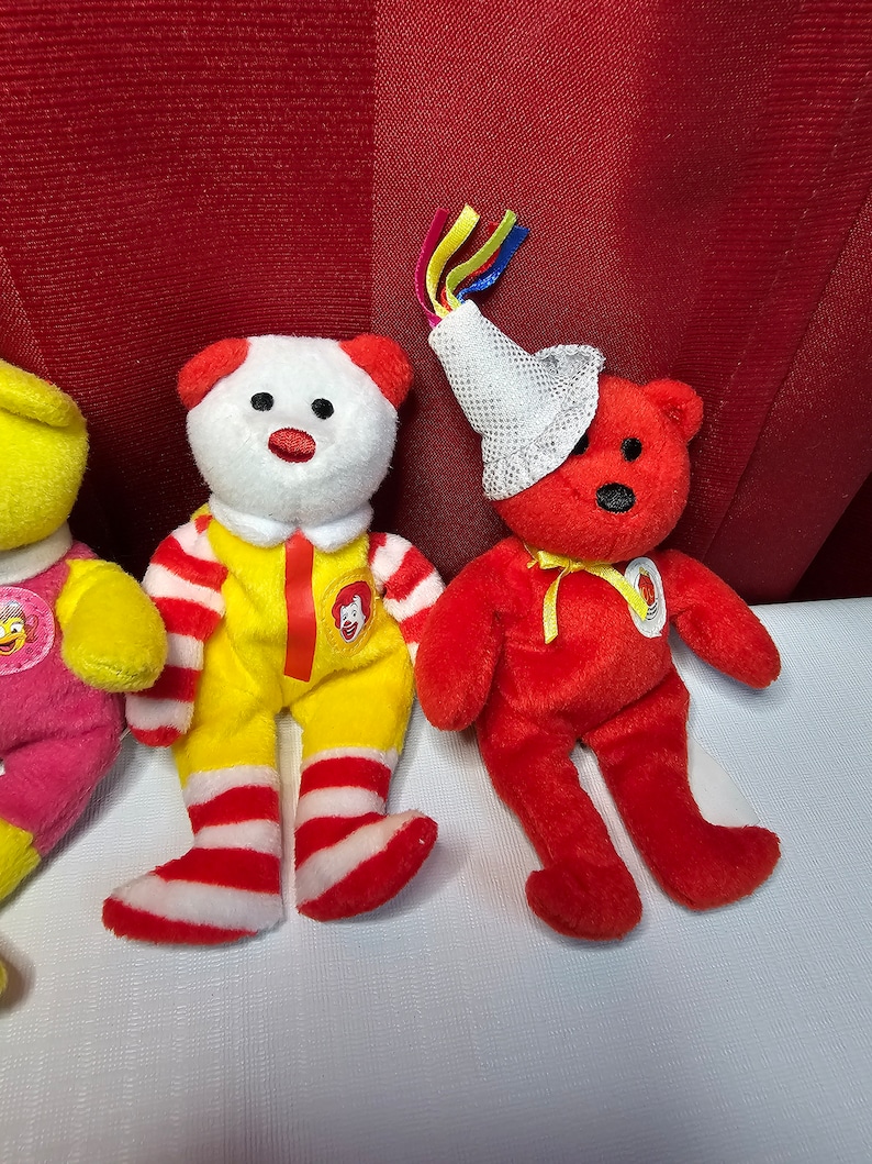 TY Beanie Baby Mc Donald's Plush Bear - Set of 4 - Etsy