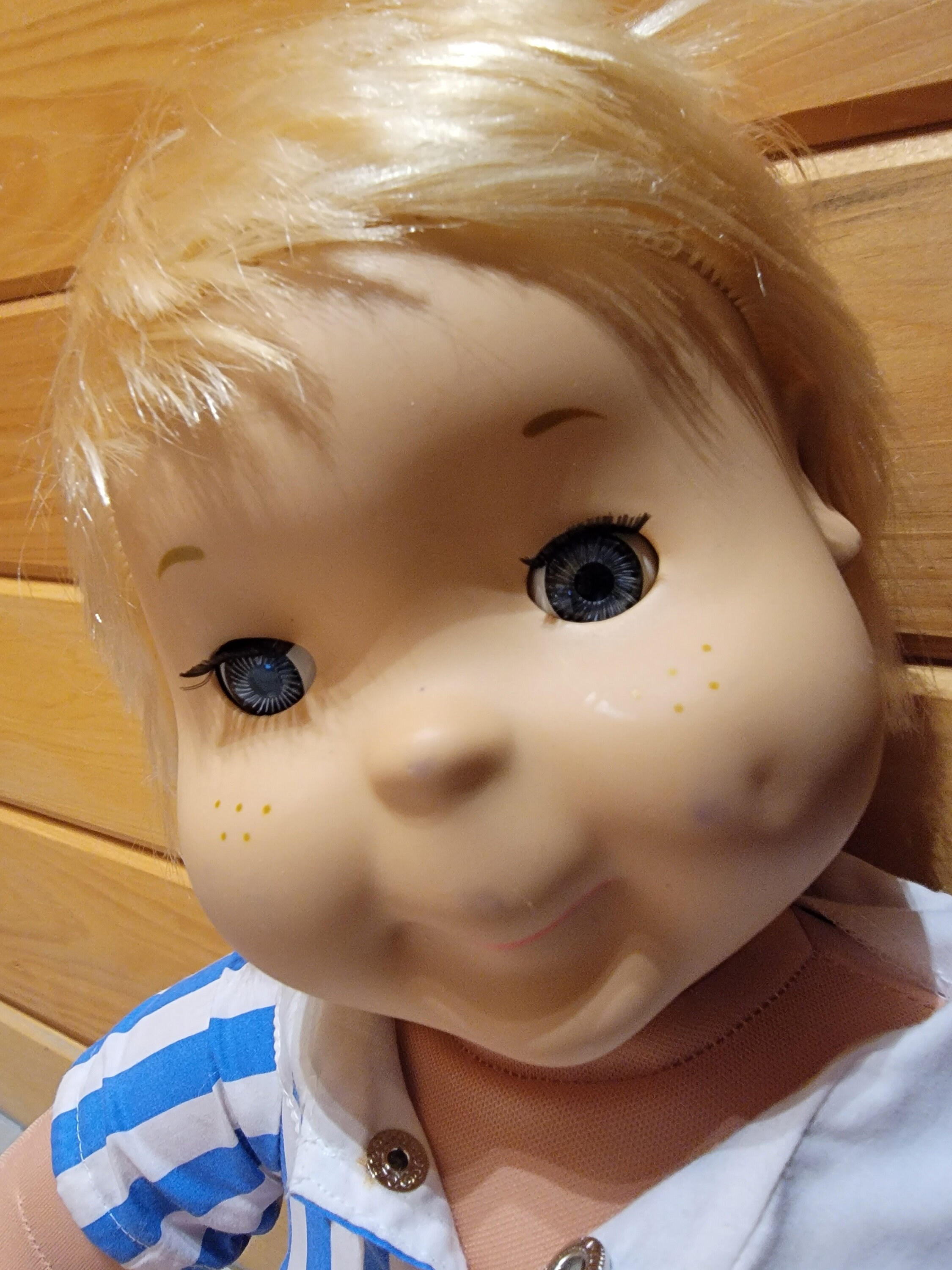 My Buddy Doll Playskool VINTAGE 1986 Boy Doll Short Blonde Hair With ...