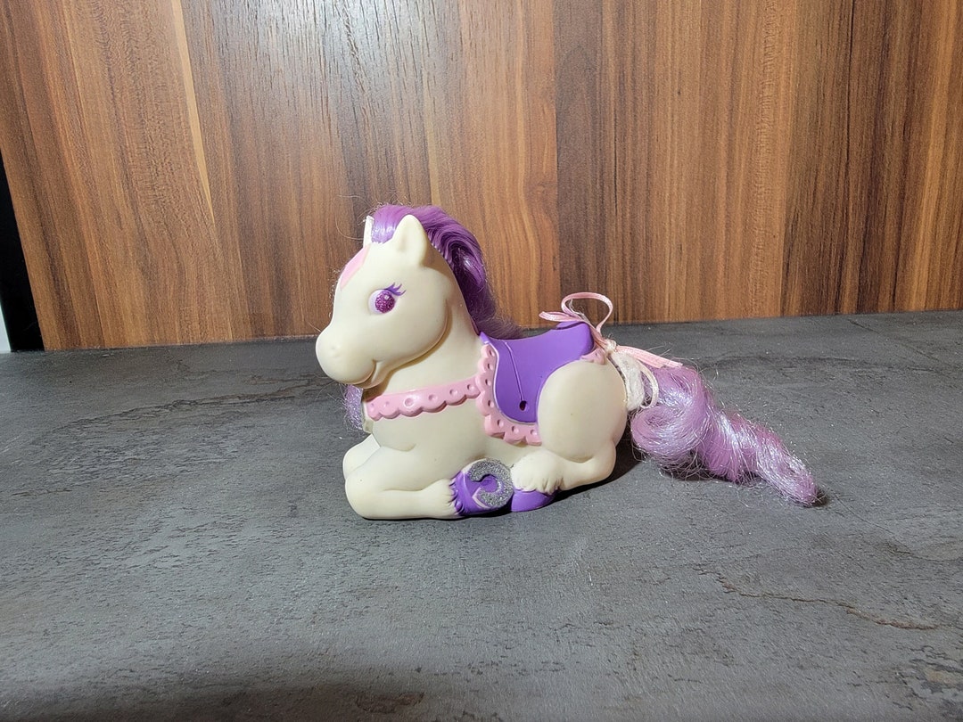 Horse Tonka Keypers Vintage Baby Glitter Pony Ponies 1987 Purple Hair ...