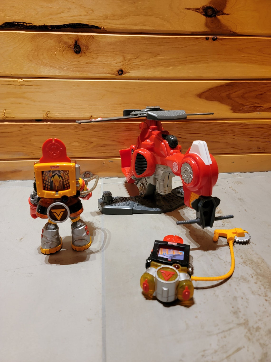 Vintage Fisher Price Rescue Heroes Helicopter Red + Figurine - Etsy