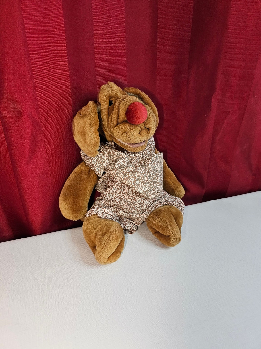 Wrinkles Puppet Soft Toy Brown Dog the Heritage Collection Vintage - Etsy