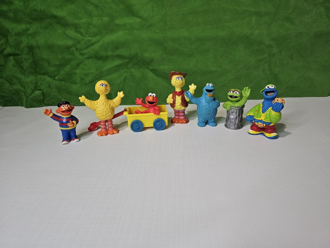 Sesame Street Vintage Figurines Set of 7 - Etsy