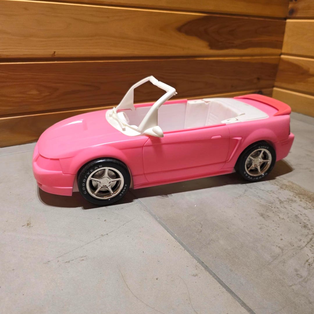 Barbie Vintage Pink Mustang Convertible Car With Sunroof 1999 - Etsy