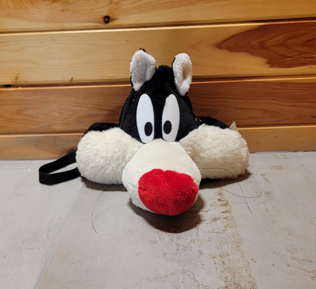 Looney Tunes Sylvester Plush Character Backpack Vintage 1996 - Etsy