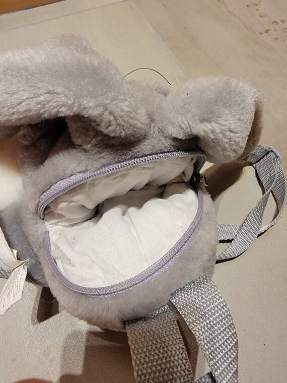 Bugs Bunny plush backpack Vintage 1997 head mini zip … - Gem