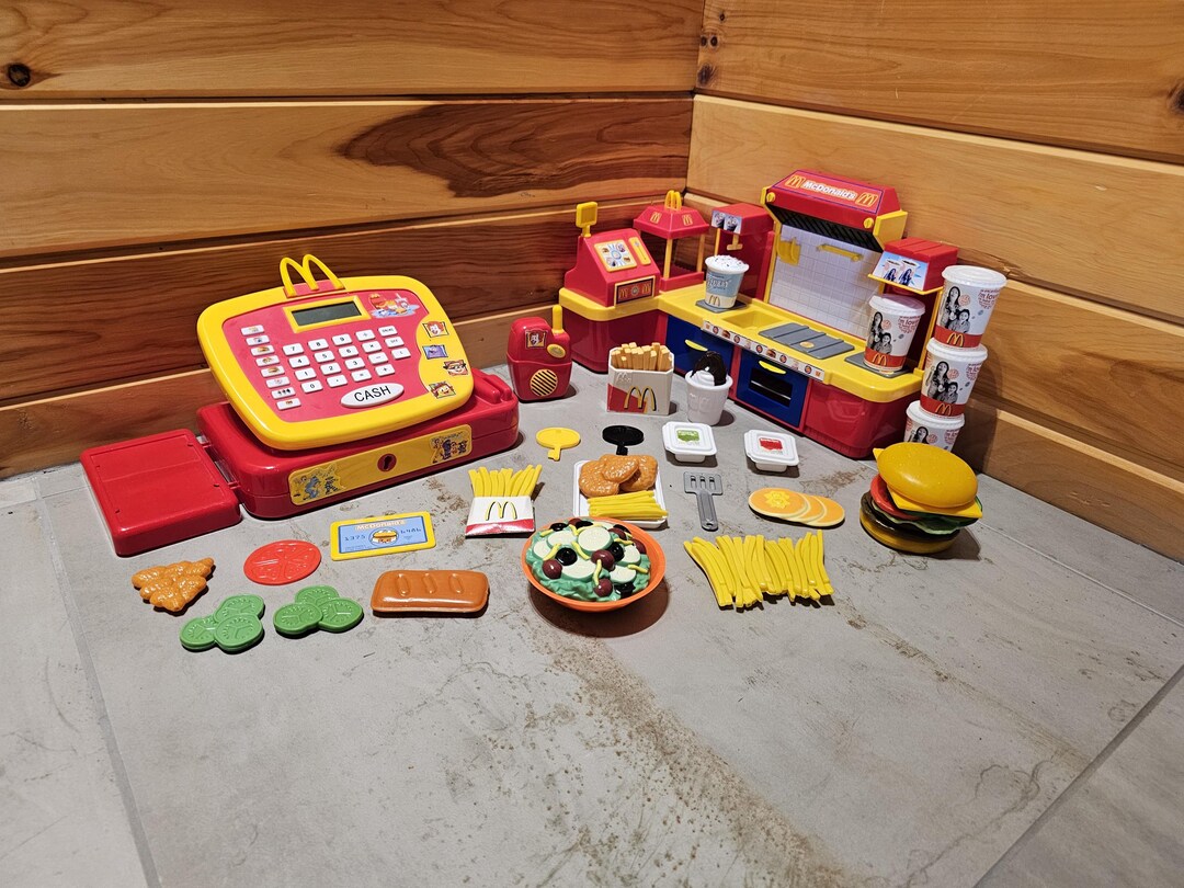 Mc Donald's BIG LOT Foods Vintage Cash Register Fast Food 2001 2004 ...