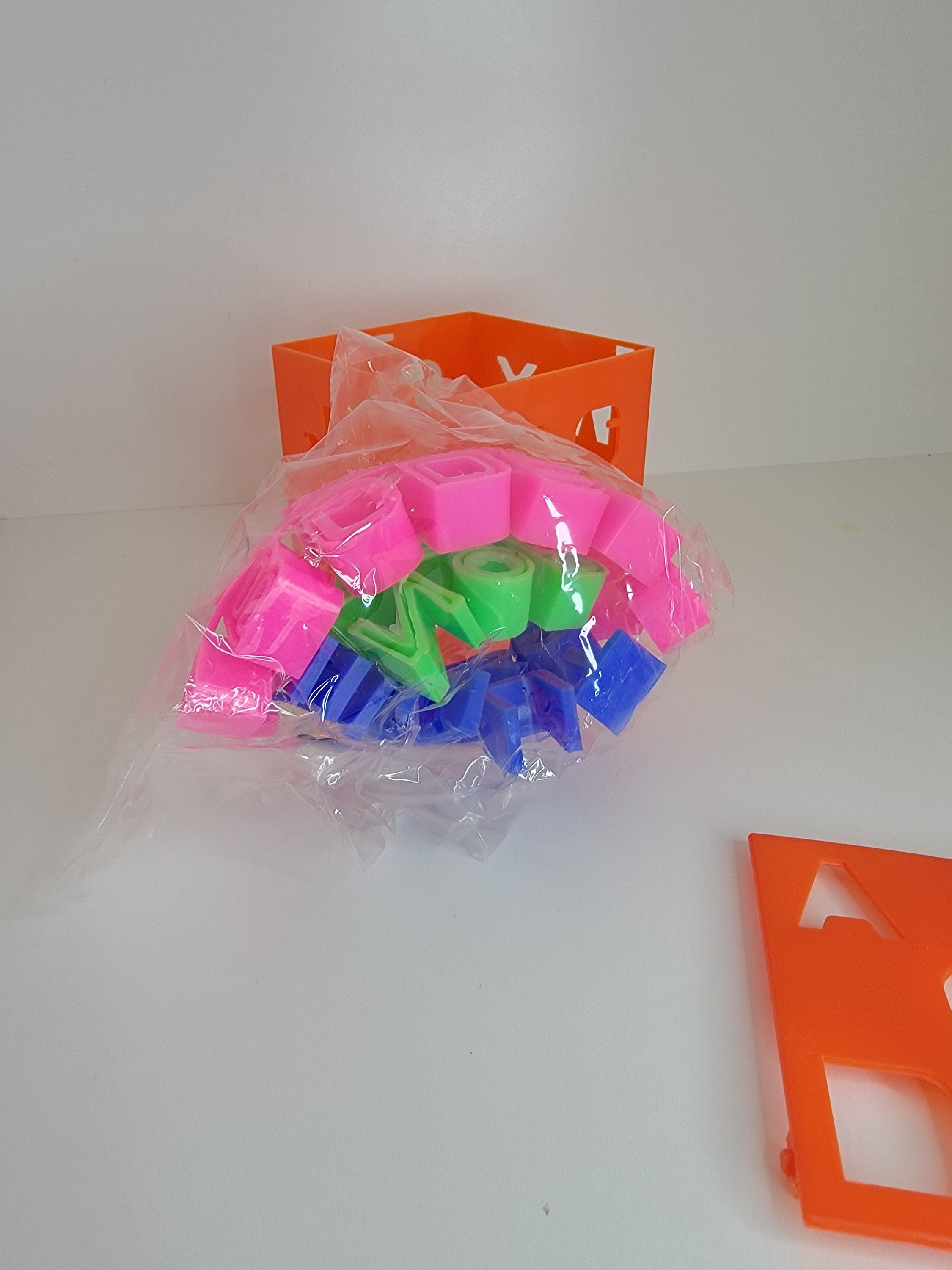 Vintage Alphabet Box Set Cube Plastic Learning Blocks Letters - Etsy