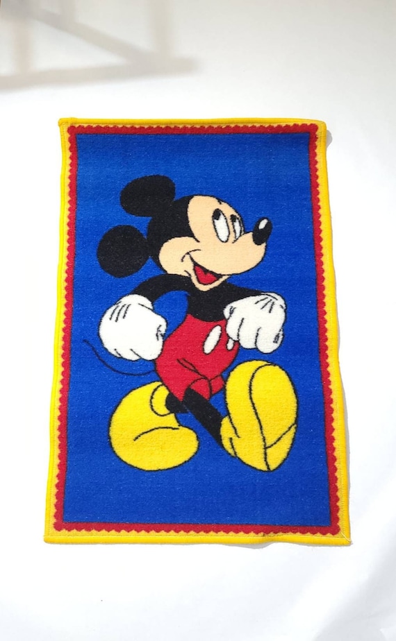 Mickey Mouse Carpet Vintage Disney Blue - Etsy