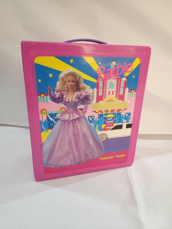 Case Barbie vintage Fashion Trunk Mattel Box 80s Pink Toys & Games ...