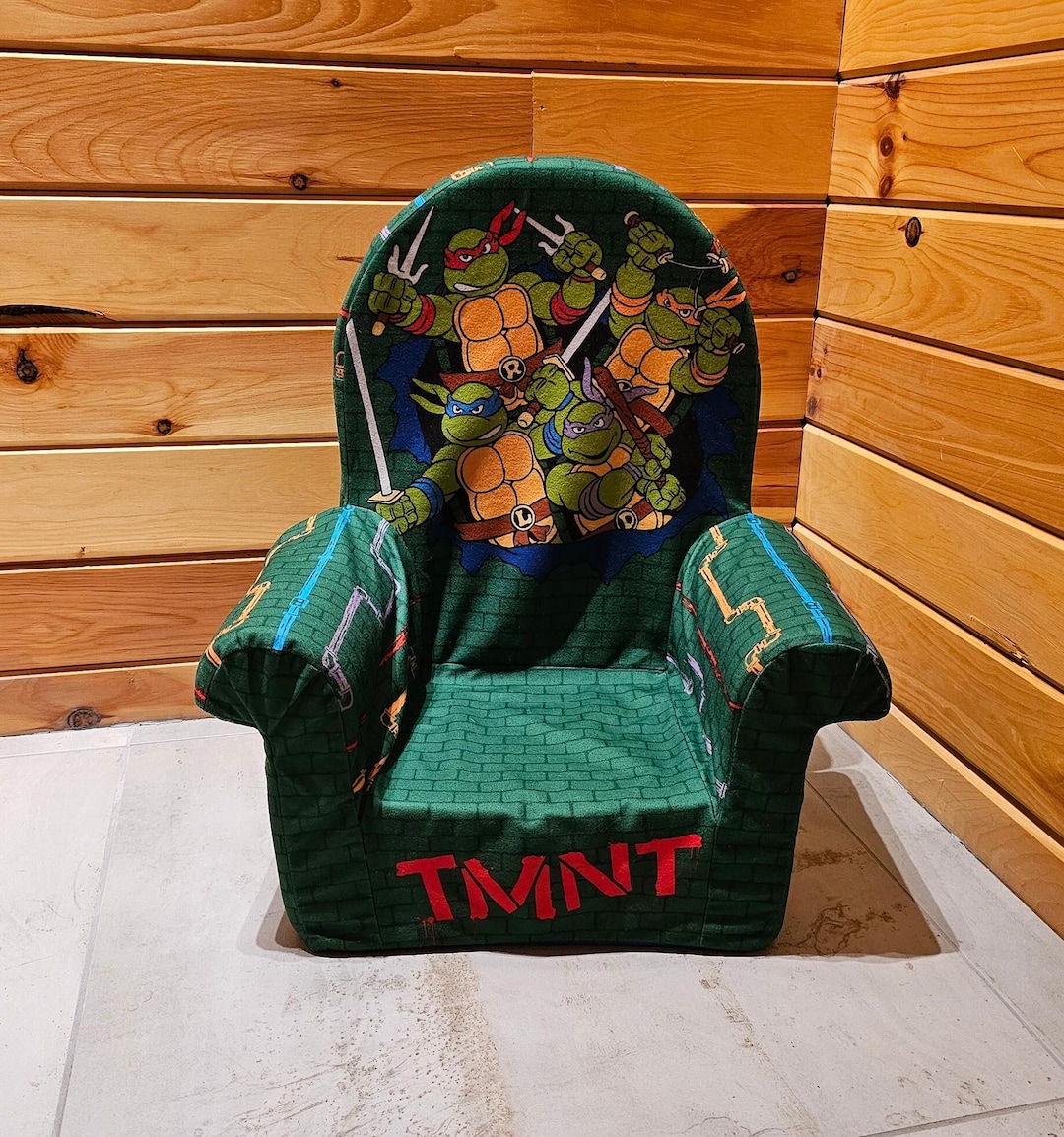TMNT Teenage Mutant Ninja Turtles Kids Foam Chair Green - Etsy
