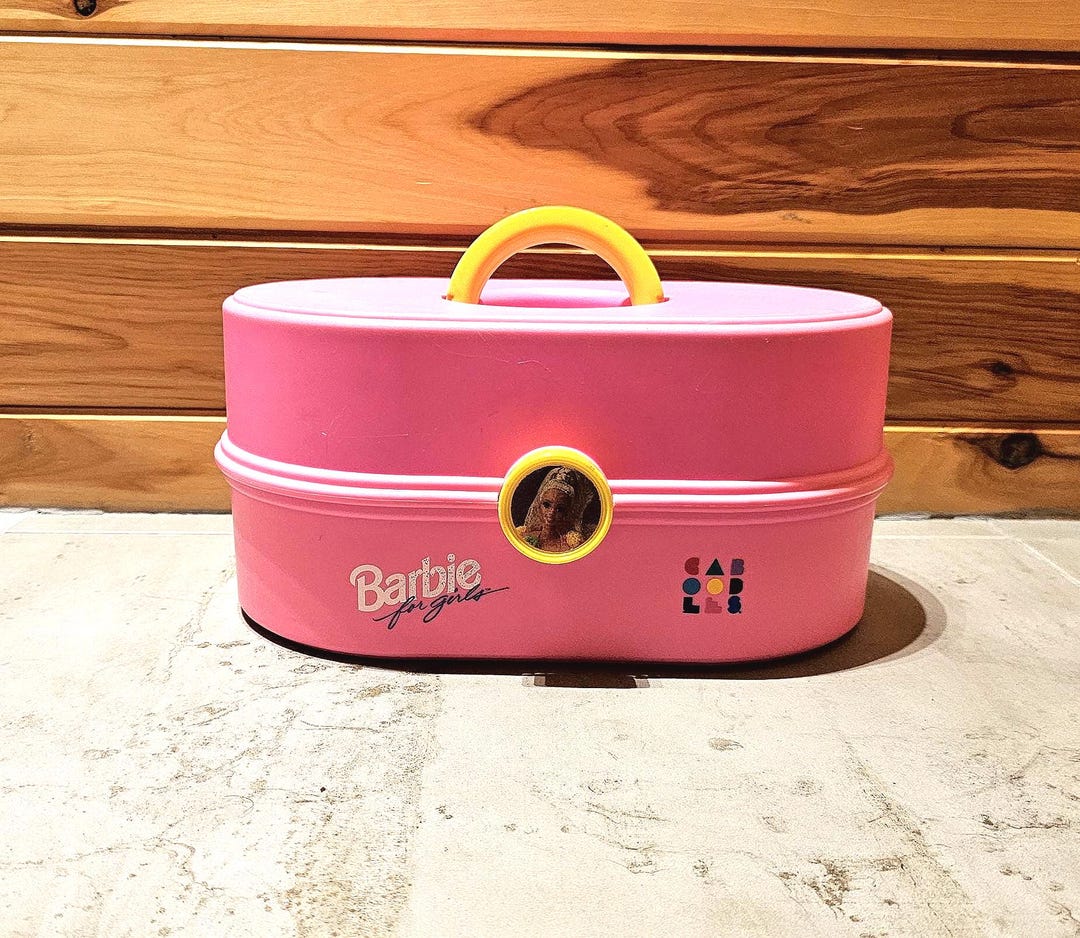 Caboodle Case Barbie Vintage 90s 2815 Pink Makeup Box - Etsy