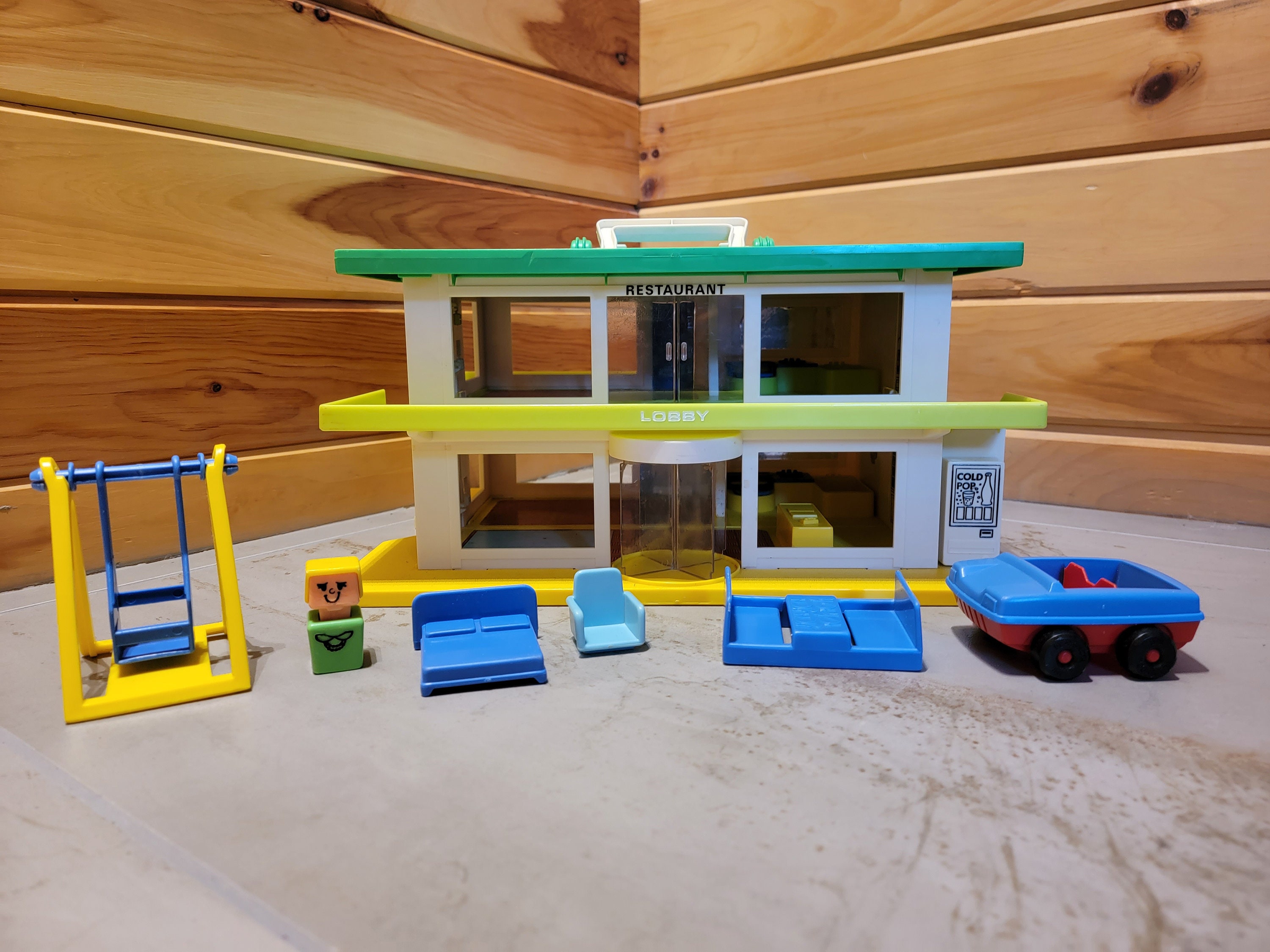 Playskool Holiday Inn Familiar Places Playset Toy Vintage 1974 - Etsy