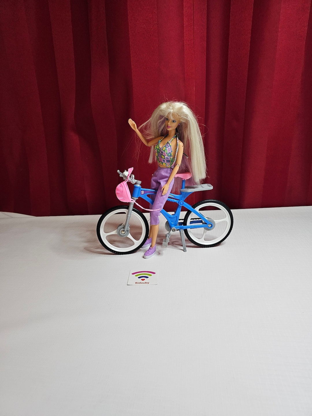 Barbie Bicycle Barbie Bicycle Doll Blue - Etsy
