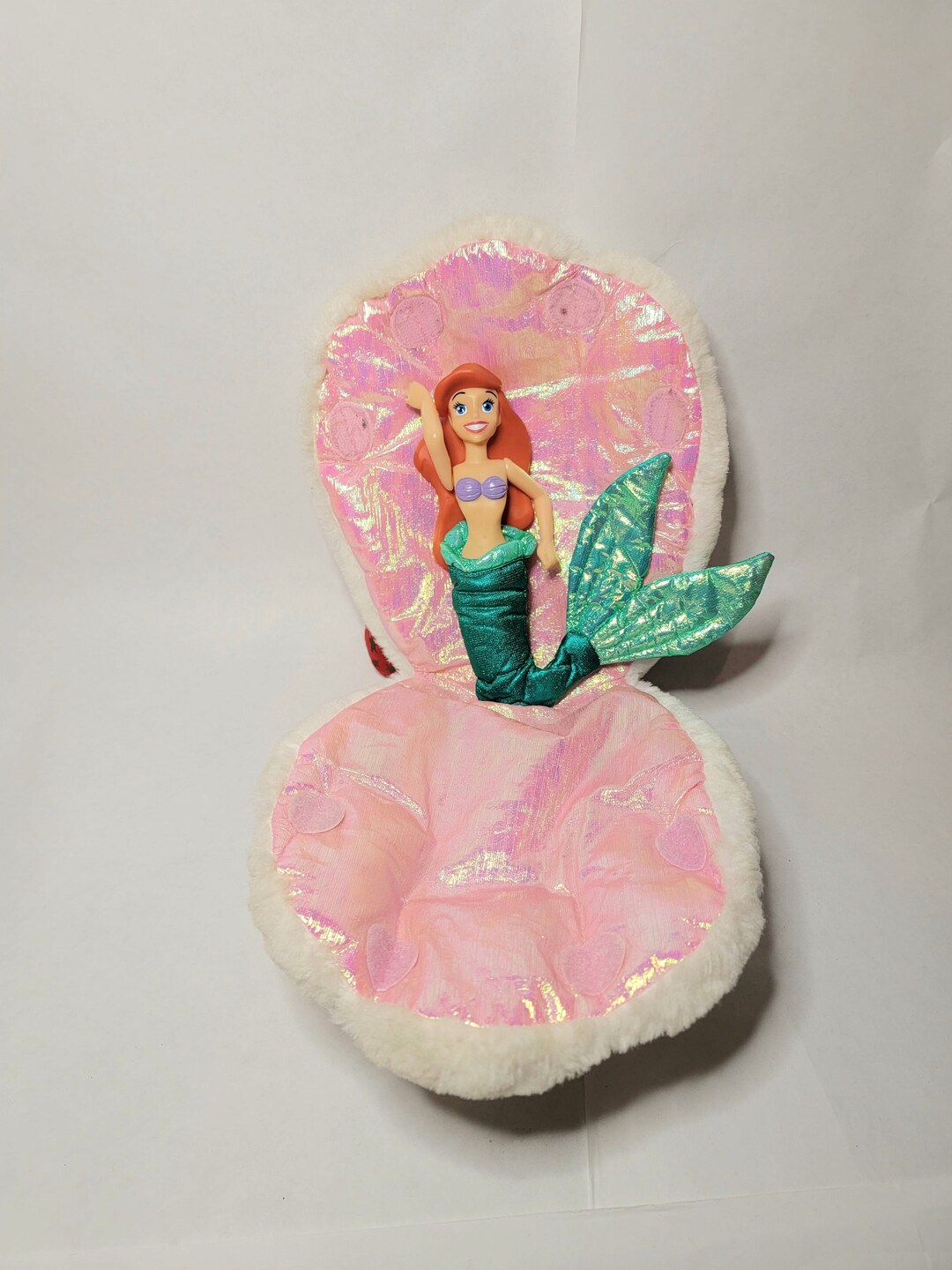 The Little Mermaid Vintage Clam Shell Ariel Stick Hand Puppet Disney - Etsy