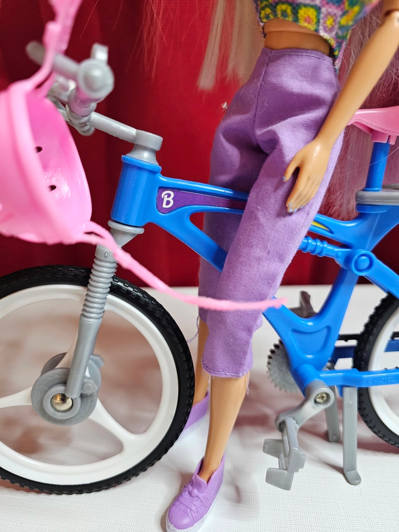 Barbie Bicycle Barbie Bicycle Doll Blue - Etsy