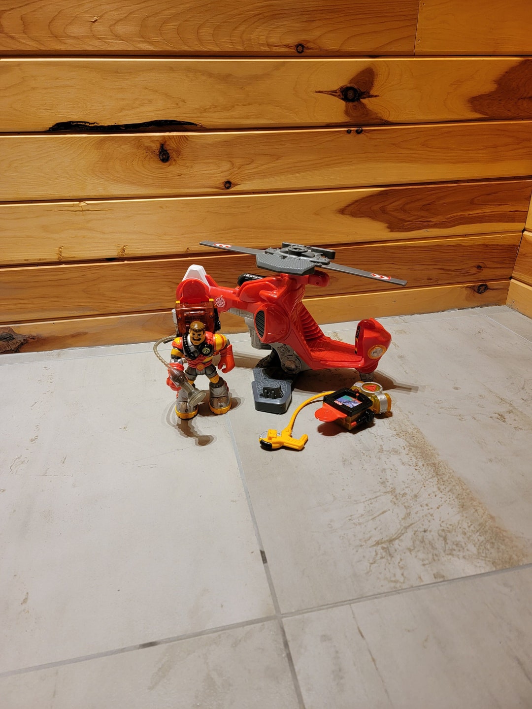 Vintage Fisher Price Rescue Heroes Helicopter Red + Figurine - Etsy
