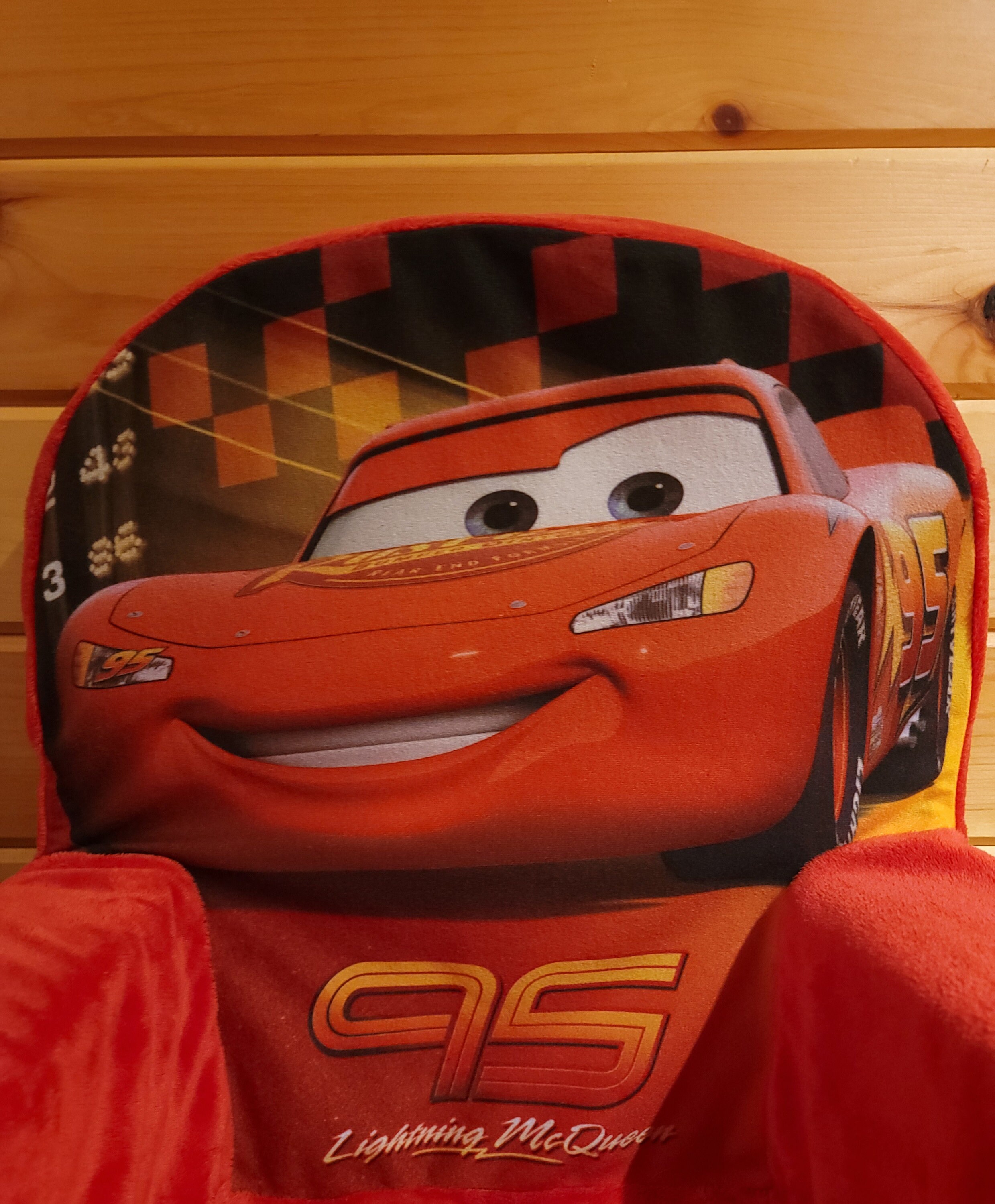 Foam Chair Lightning Mcqueen 95 Disney Cars Red | Etsy UK