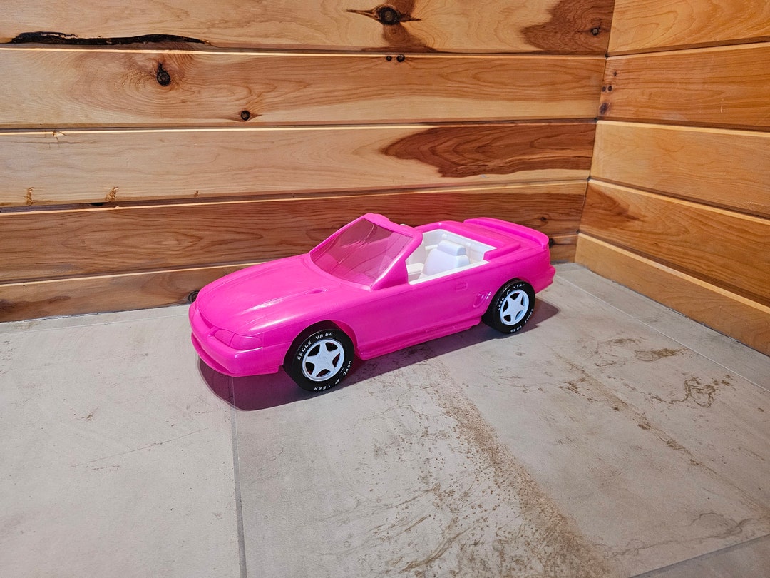 Ford Mustang Barbie Car Pink GT Convertible Toy - Etsy