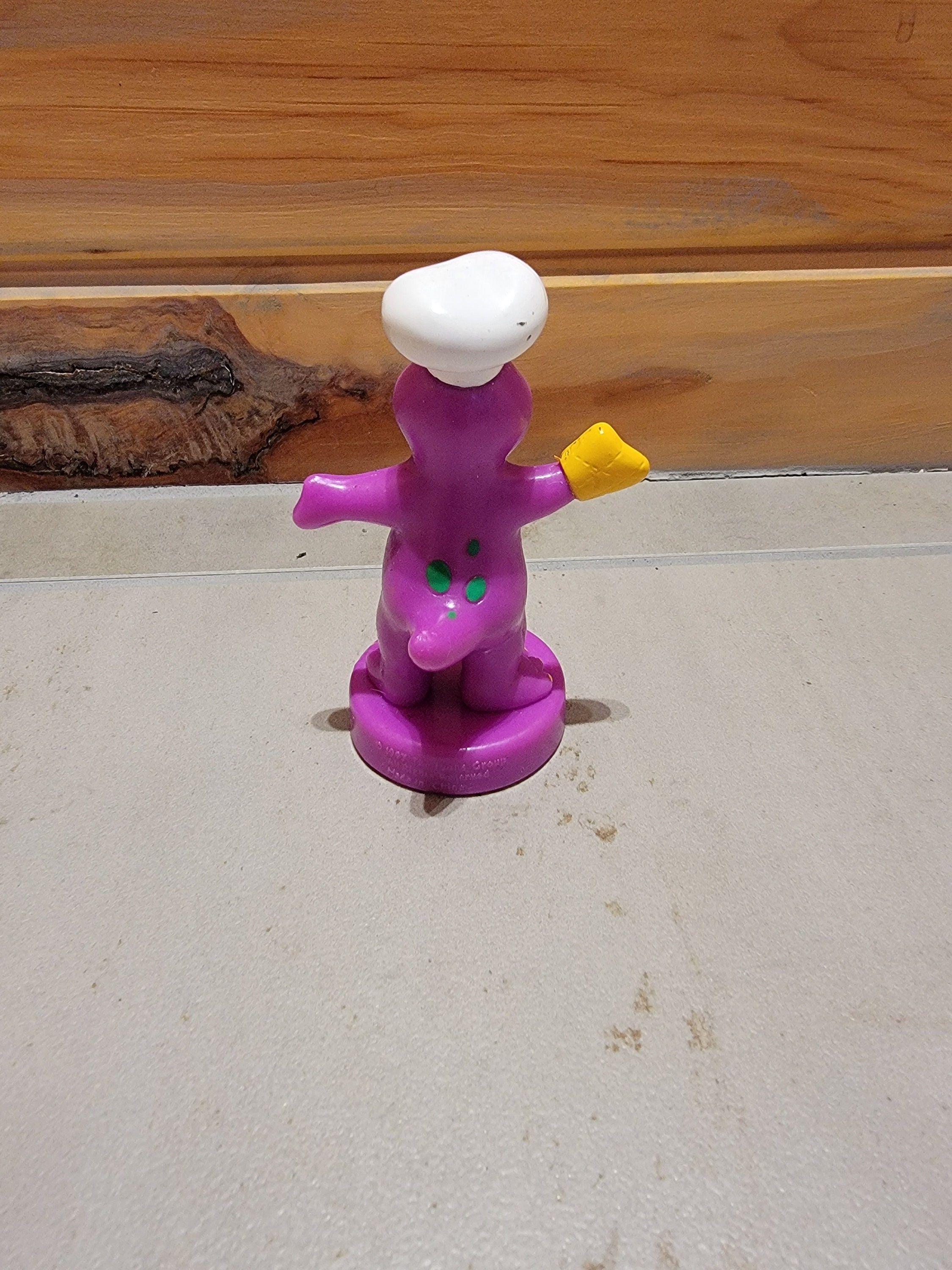 Vintage Barney Chef Cake Topper 4 PVC Figure Toy Stamp Lyons Group 1997 ...