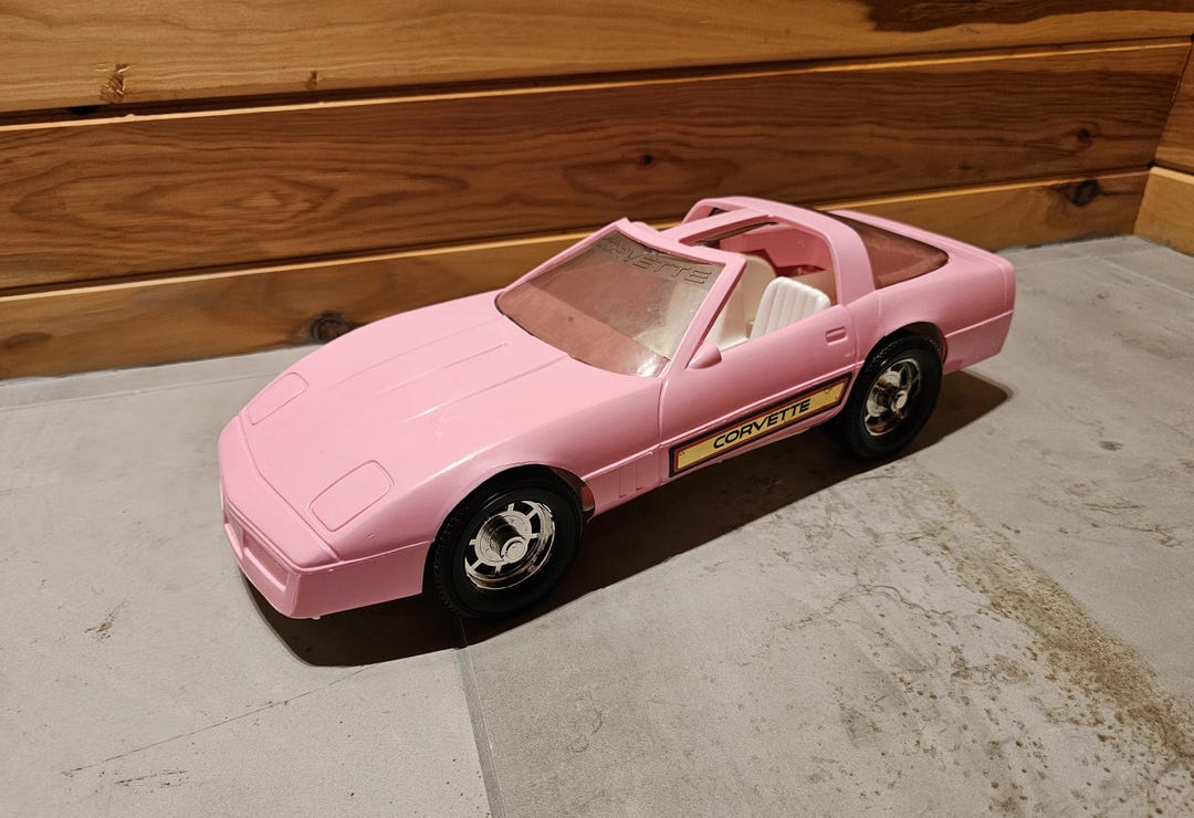 Corvette Barbie Vintage Pink Car Chevrelet USA 1980s - Etsy