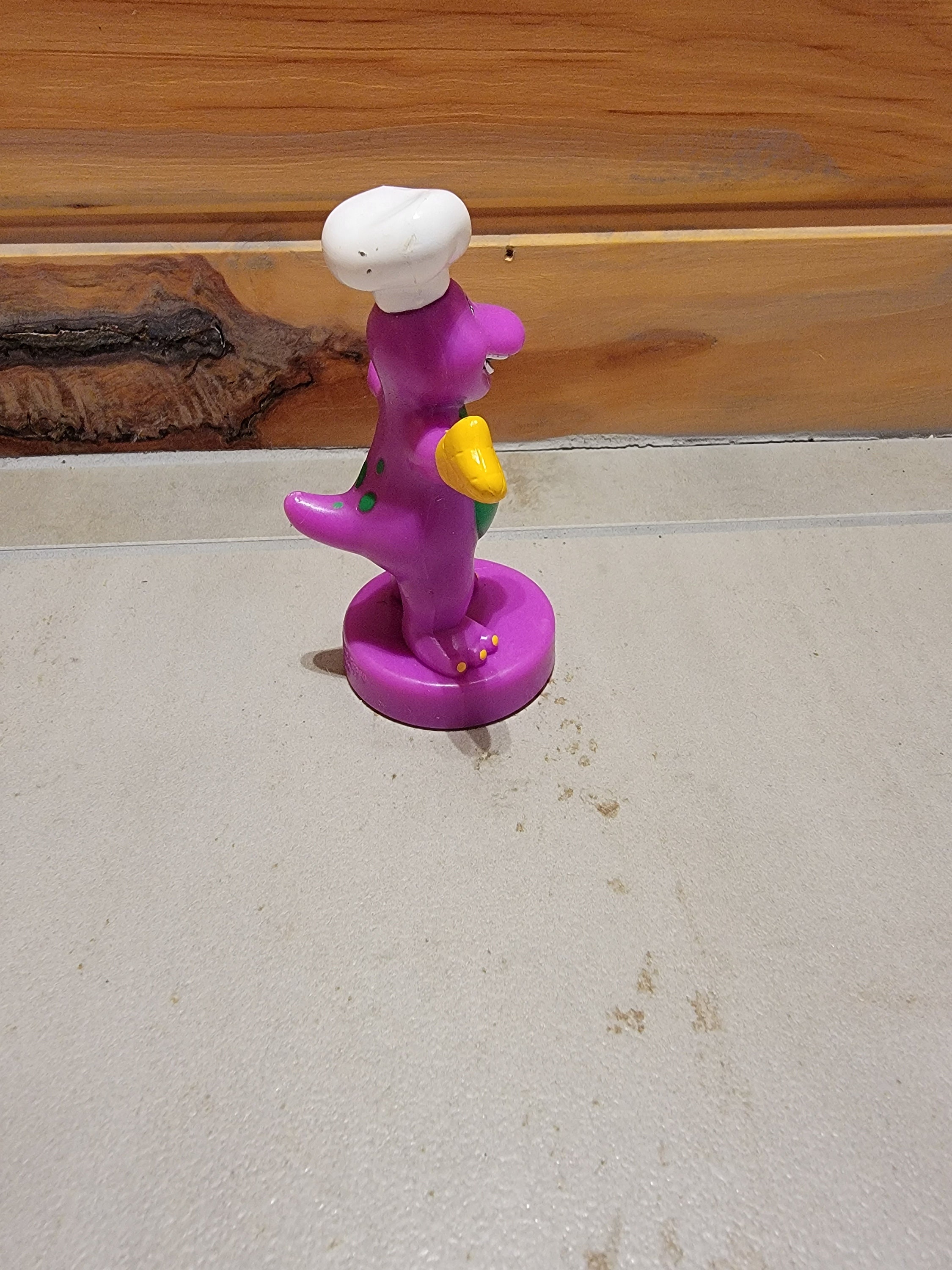 Vintage Barney Chef Cake Topper 4 PVC Figure Toy Stamp Lyons Group 1997 ...