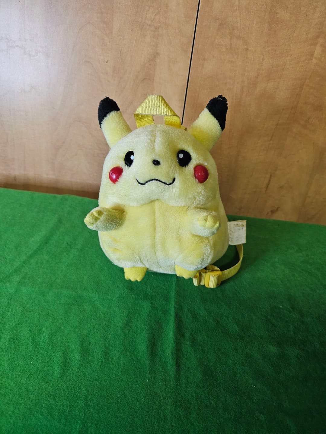 Pikachu Vintage Big Plush Pokemon Backpacks Yellow - Etsy