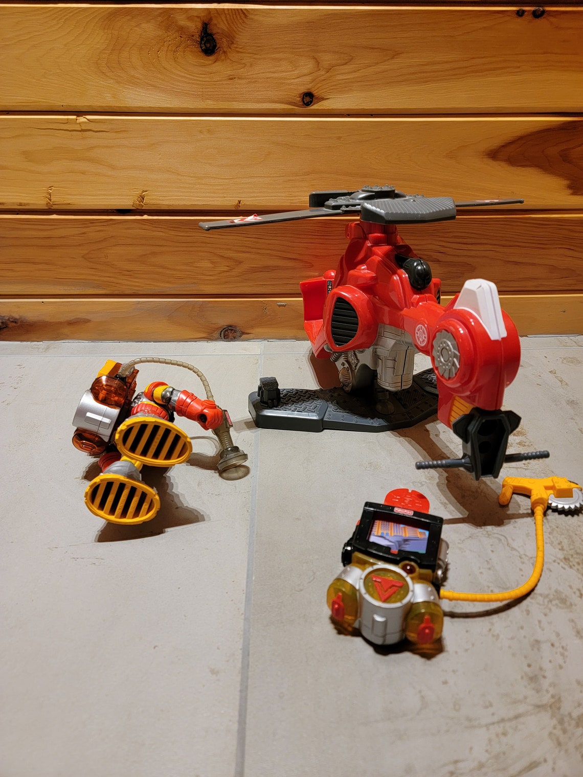 Vintage Fisher Price Rescue Heroes Helicopter Red + Figurine - Etsy