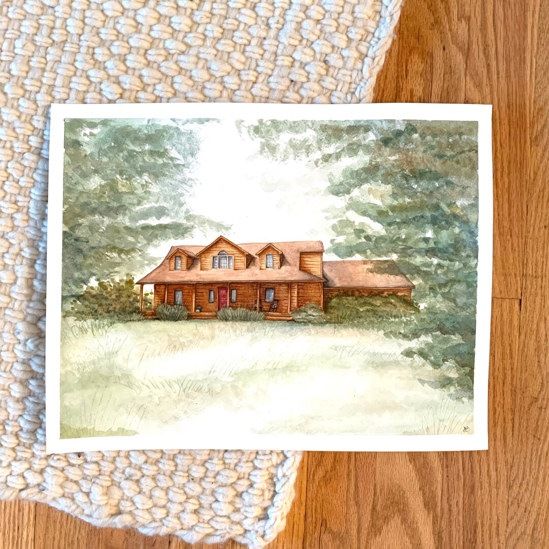 Custom Watercolor House Portraits - Etsy