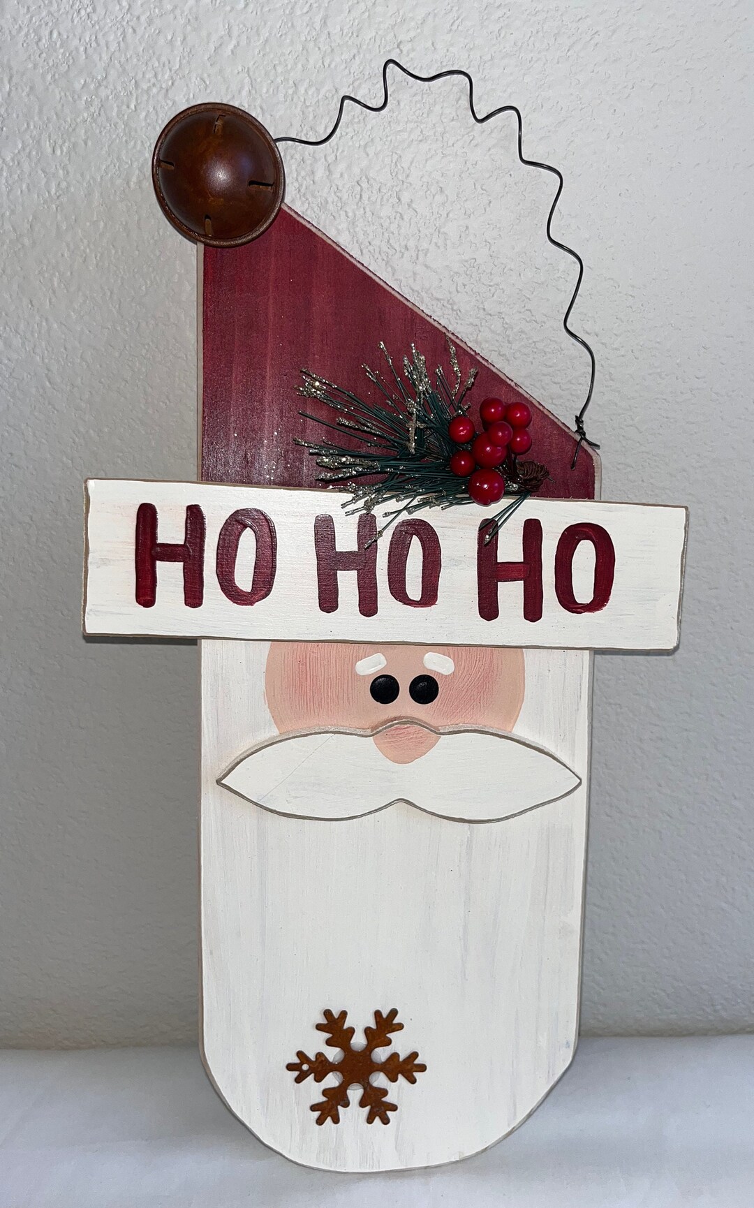 Hanging Rustic Santas - Etsy