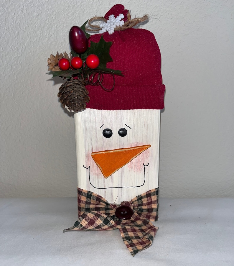 2x4 Wooden Snowman - Etsy
