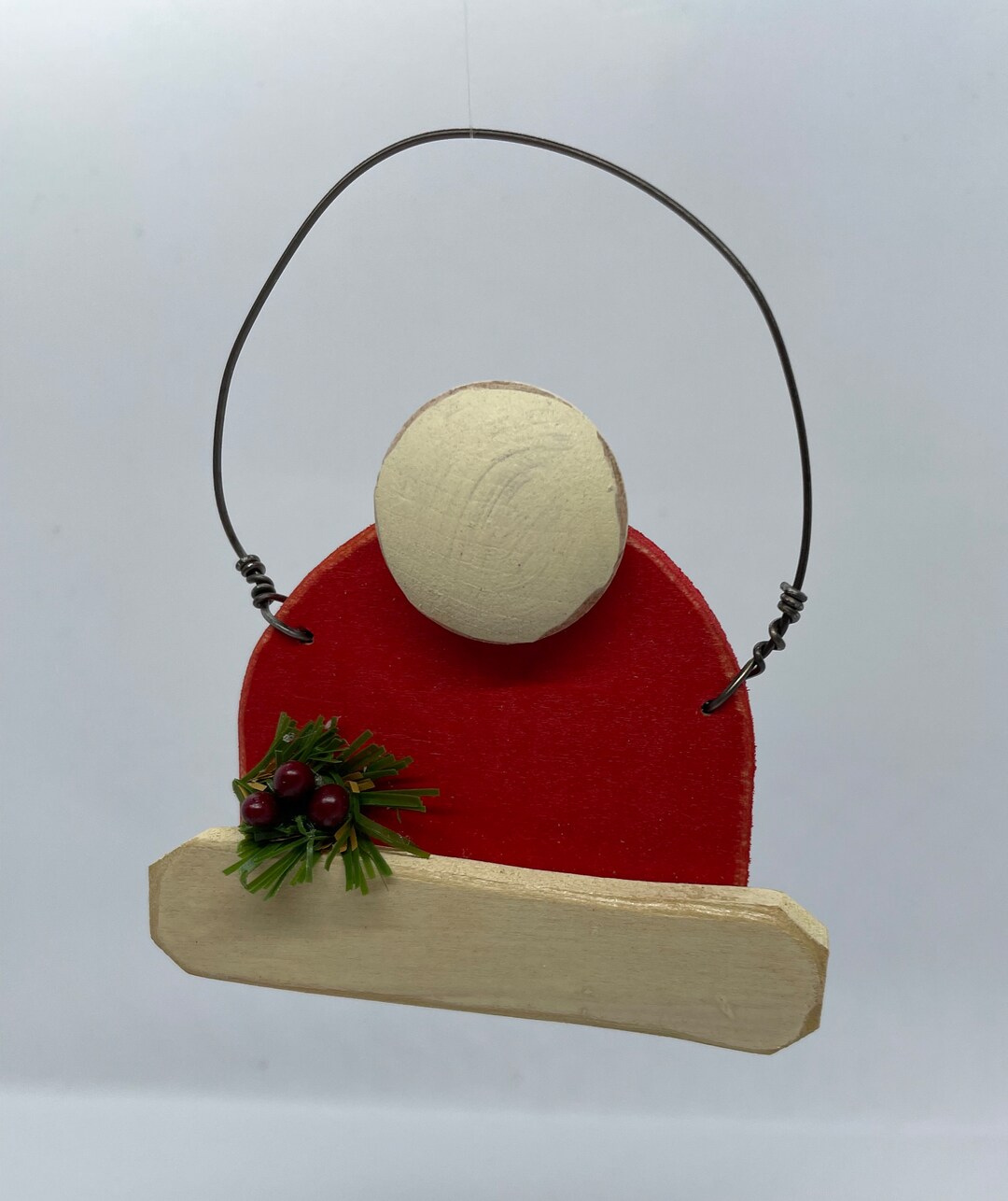 Wooden Stocking Cap Ornament - Etsy