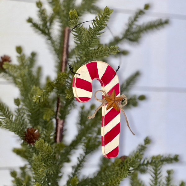 Wooden Candy Cane - Etsy