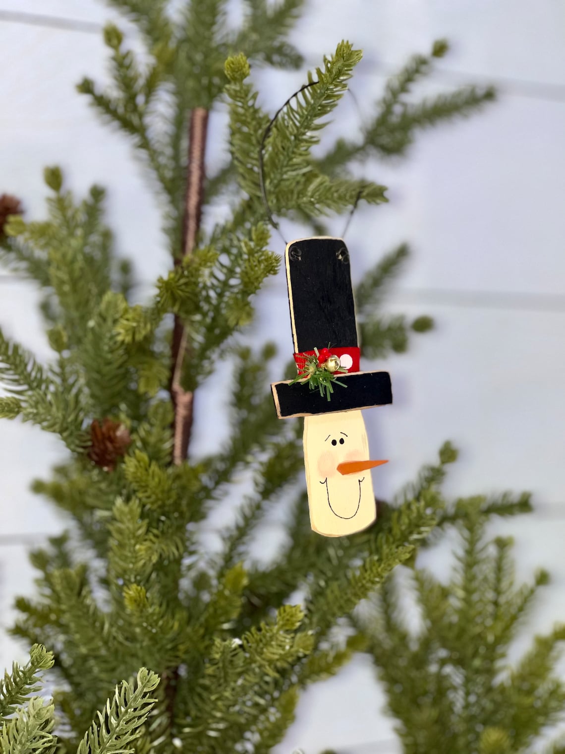 Paint Stick Snowman Ornaments - Etsy